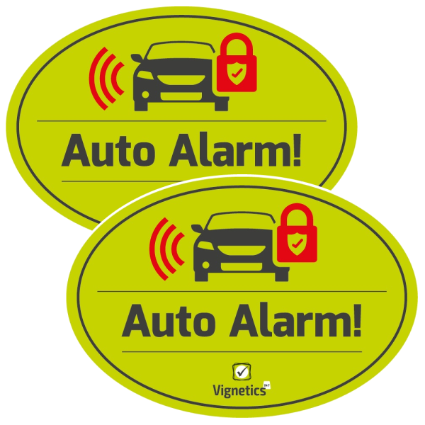 Auto Alarmsticker (2 stuks)